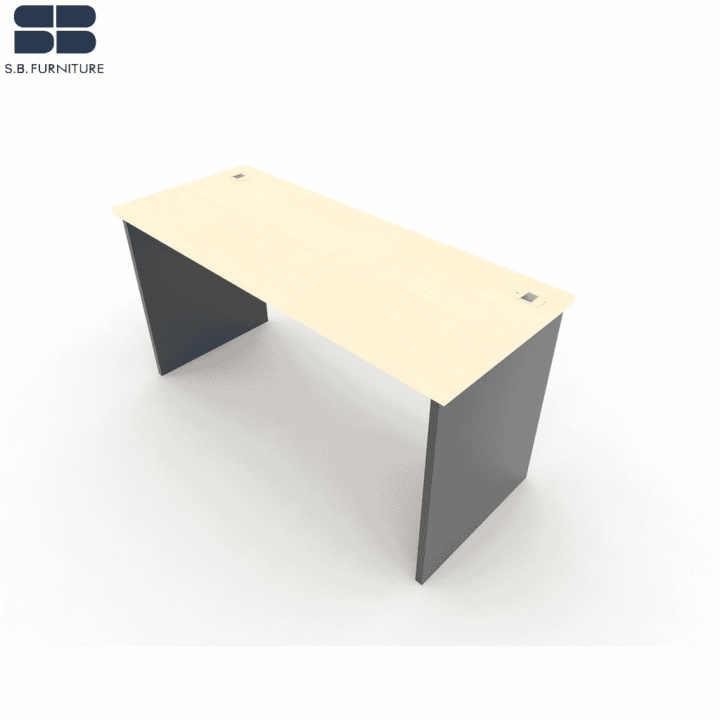 Sb Furniture Able Desk Dk150 Sdw - Dark Grey - Maple | Daraz.com.np