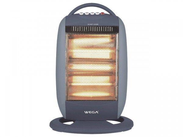Wega W-750R Remote controlled 3 Rod Halogen Heater with Timer by East ...