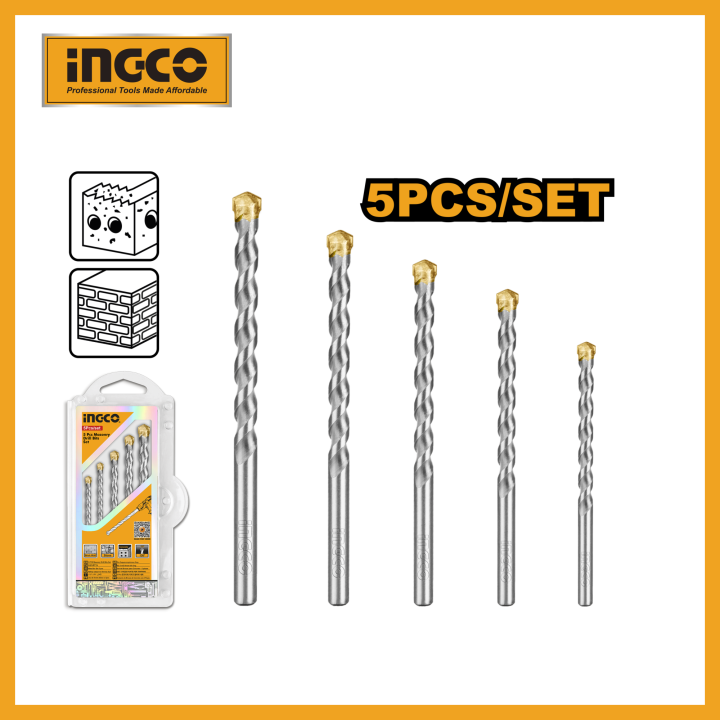 Ingco 5 Pcs Masonry Drill Bits Set AKDB3055 | Daraz.com.np