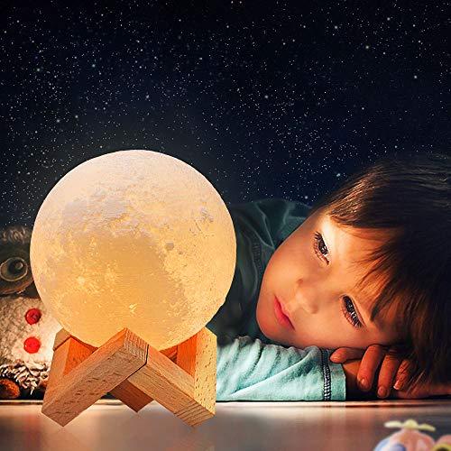 Moon lamp Amazing quality 3D printed with wooden base | Daraz.com.np