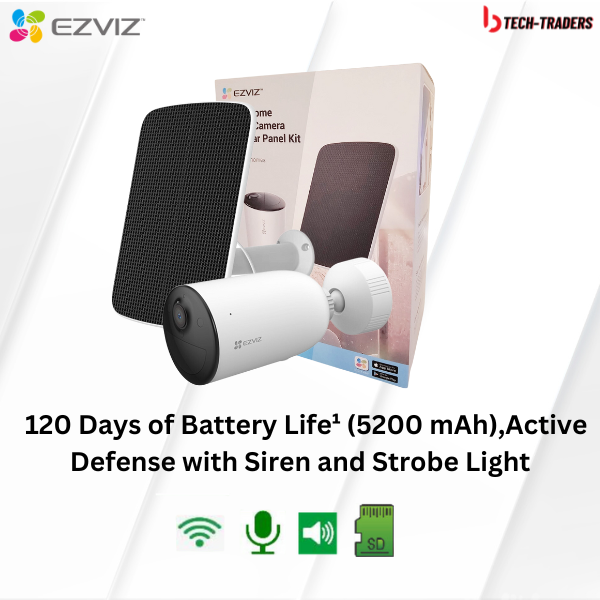 Hikvision EZVIZ Wireless Battery-Powered Security Camera Outdoor, with ...