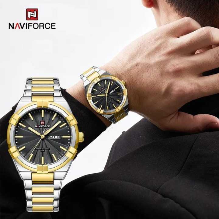 NaviForce NF9218 Simple Elegant Day Date Display Watch For Men | Daraz ...