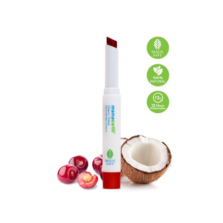 Mammaearth Tinted Natural Lip Balm for 12 Hour Moisturization and ...