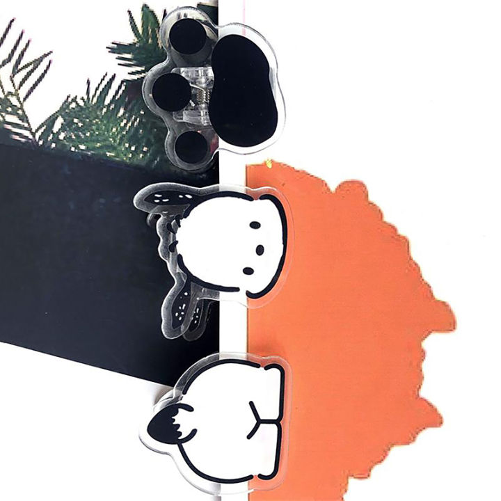 Cartoon Cute Sanrio Pochacco Acrylic Double-sided Clips Note Clips ...