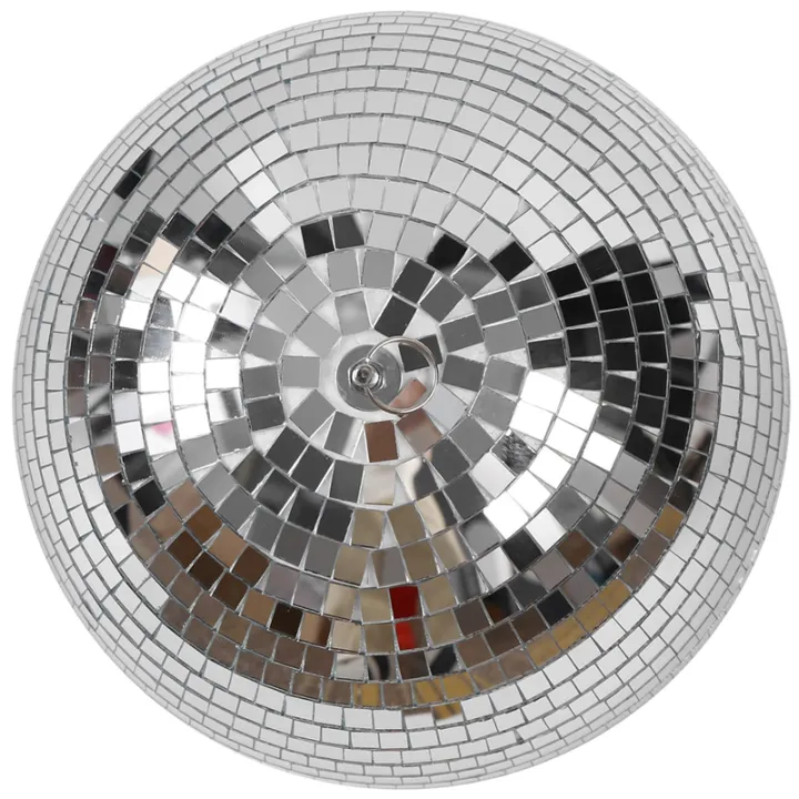 30cm Disco Light Mirror Ball, Stage Reflective Mirror Balls Silver with ...
