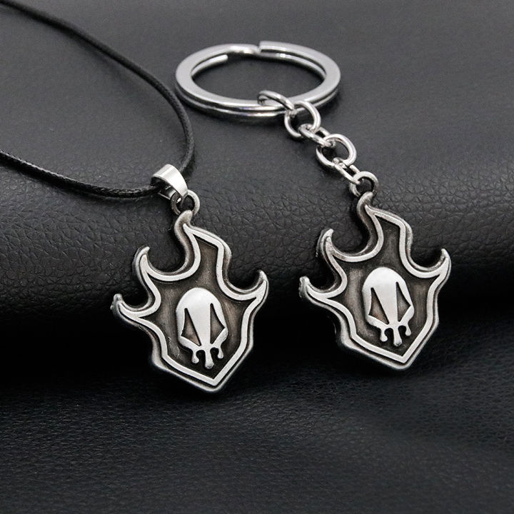 New Anime BLEACH Kurosaki Ichigo False Mask Cosplay Necklace Keychain ...