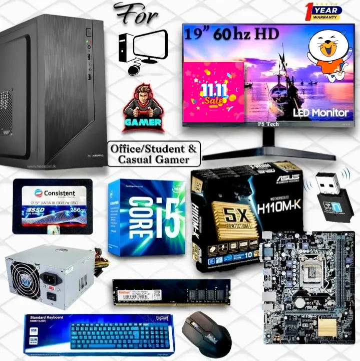 SSD Powered Office Editing and Gaming Desktop With Intel Core i5 6th ...