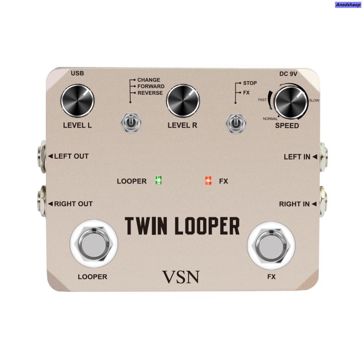 Anedshaop Rowin LTL-02 Twin Looper Effect Pedal Looper Pedals 10 Min ...