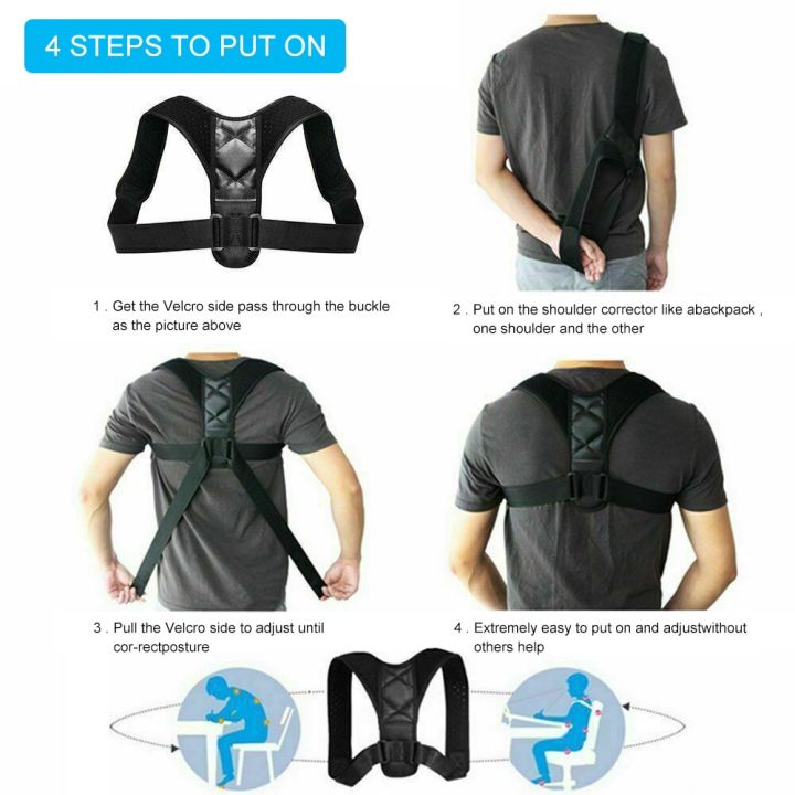 Luxury Corrective protection hunchback spine clavicle strap shoulder ...