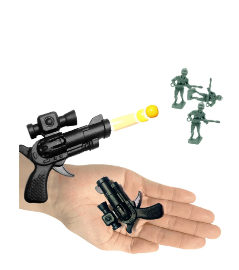 FR-IS Plastic Functional Mini Toy Gun (For Age 8-12) 12 Pieces Ball ...