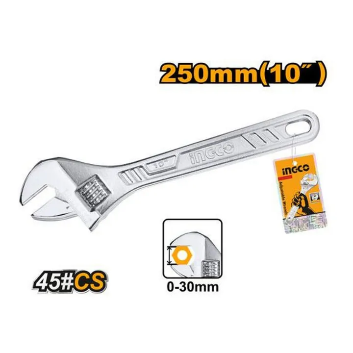 Ingco Adjustable Wrench Length:250mm(10") HADW131102 | Daraz.com.np