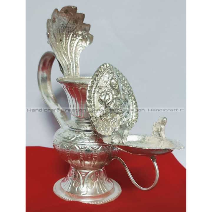 Big Size Sliver Plated Sukunda,Puja Item,8 inches Height | Daraz.com.np