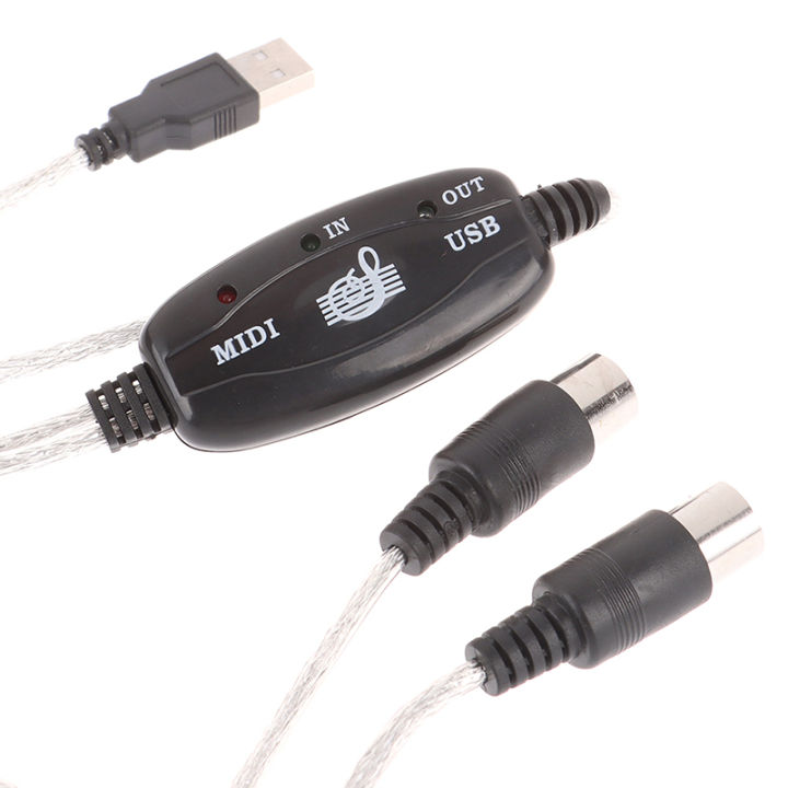 Usb In Out Midi Interface Cable Converter To Pc Music Keyboard Adapter Cord Taotai Np