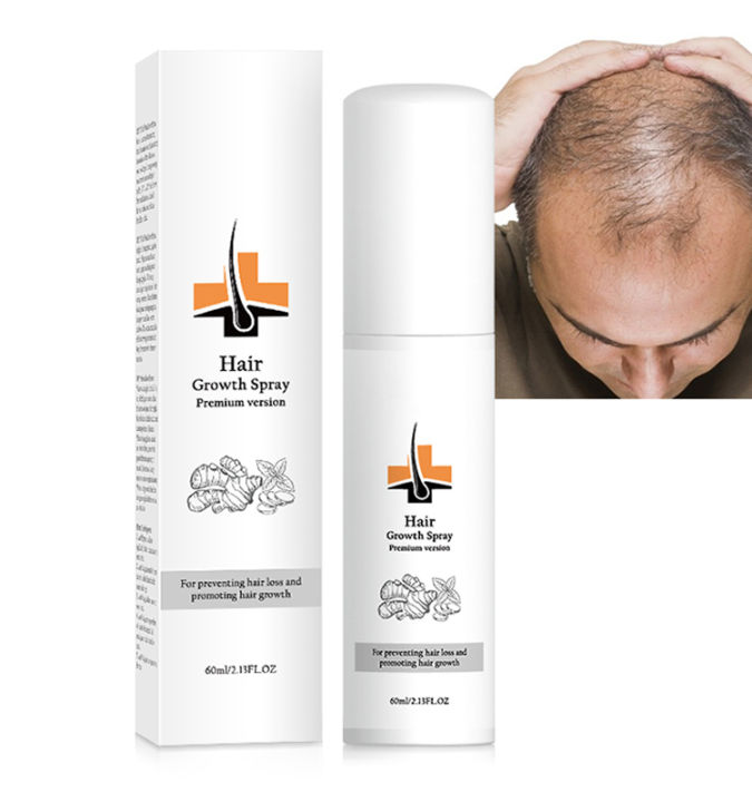 Custom Logo Men Hair Regrowth Treatment Scalp Natural Ginger Essential ...