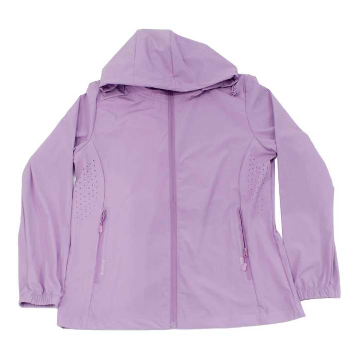 Purple Plain Design Windcheater For Girl | Daraz.com.np