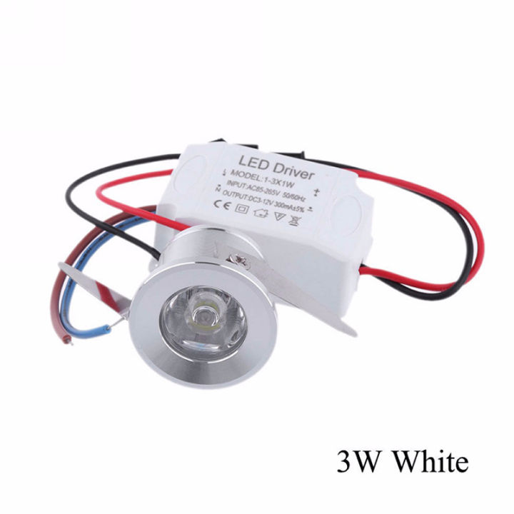 1/3W Recessed Mini Spotlight Lamp Ceiling Mounted LED Downlight Ceiling ...