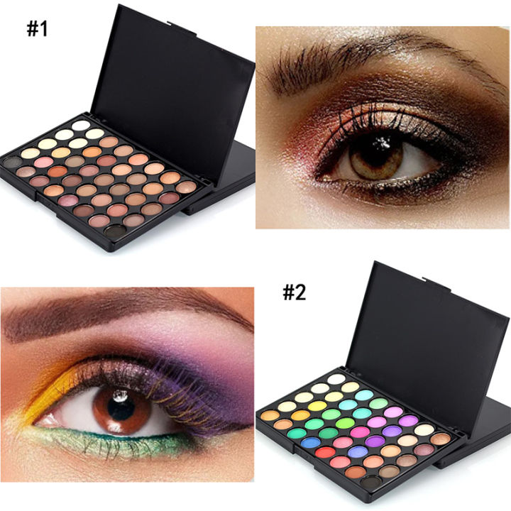 40 Color Matte Eyeshadow Palette Earth Color Shimmer Glitter Earth Eye ...