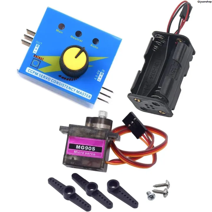 QiyuanshopNew 4 Cell AA Battery Holder Case with JR Connector 2P Black ...