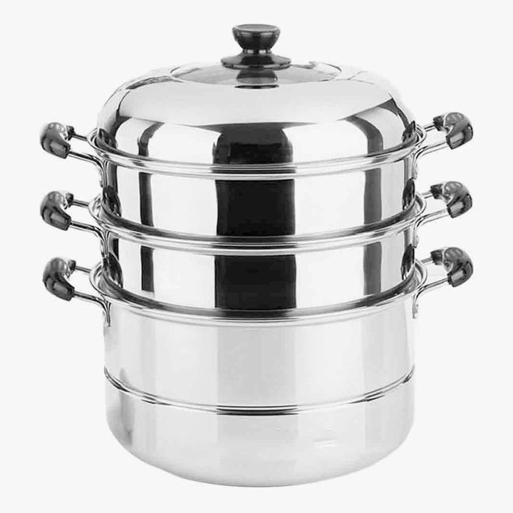 Stainless Steel 3 layer Multipurpose Momo Pot Steamer 24 Cm | Daraz.com.np
