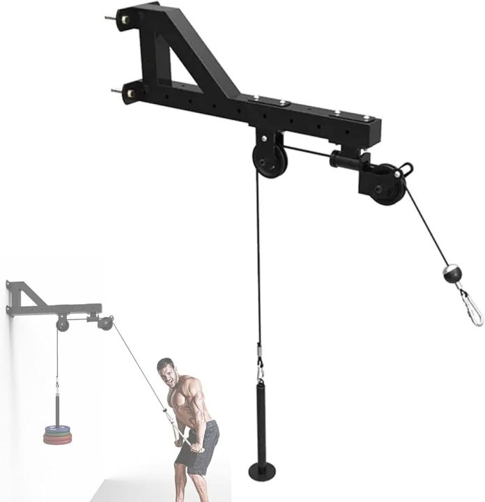 Wall-Mounted Cable Pulley System for Home Gym – LAT Pulldown & Lift ...