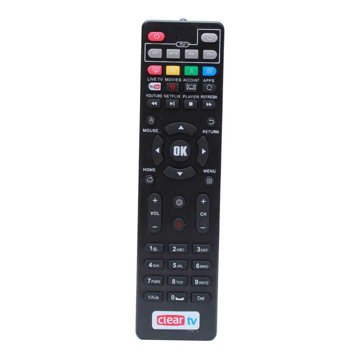 Clear TV IPTV Remote For Clear IPTV Set Top Box Made In India | Daraz ...