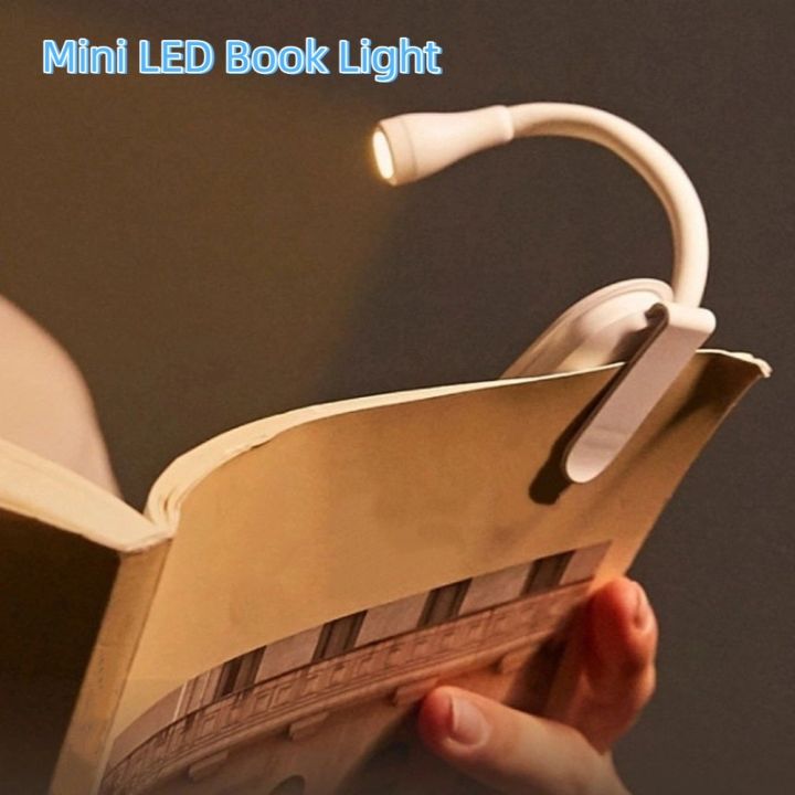 Creative Adjustable Clip Mini LED Book Light ABS Shell Portable Night ...
