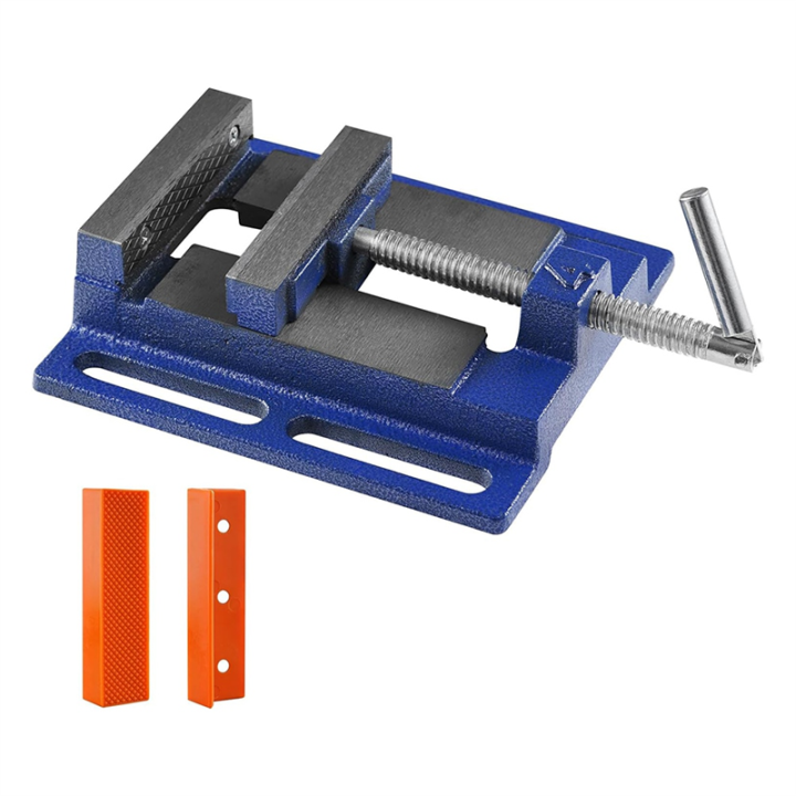 Drill Press Vise, 4 Inch Heavy-Duty Bench Vise,6.6in Jaw Width 4.33in ...