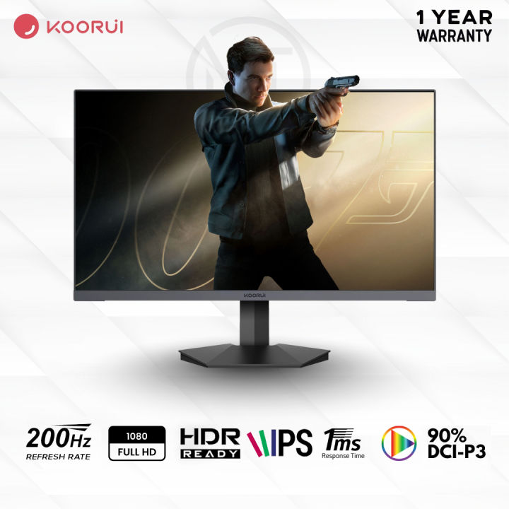 Koorui G2411P 24" FHD 200Hz Gaming Monitor | HDR400 Display, 90% DCI-P3 ...