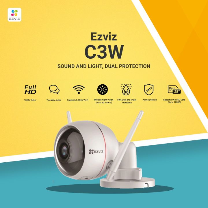 Ezviz by Hikvision C3W(ezguard) FUll HD WiFi Outdoor Bullet Camera | Daraz.com.np
