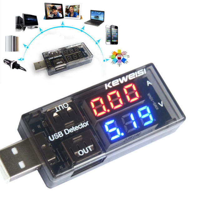 Dual USB Charger Digital Voltmeter Ammeter | Daraz.com.np