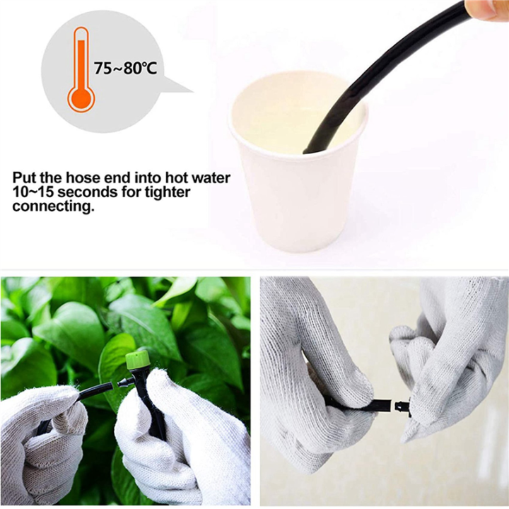 180 Pieces 360 Degree Adjustable Irrigation Drippers with Barbed ...