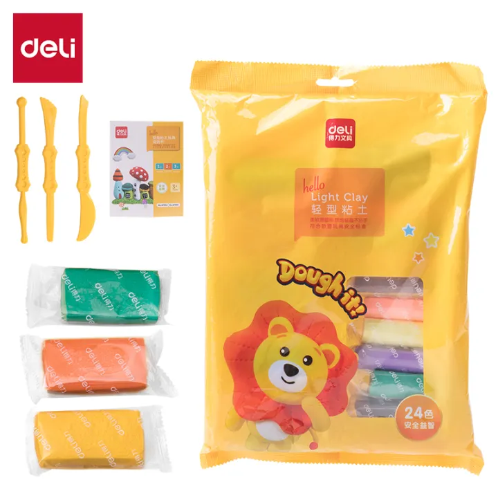 Deli 24 Colors Soft Modeling Clay Set (67851) | Daraz.com.np