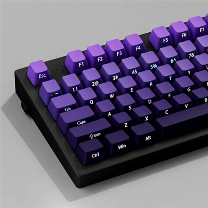 Gradient Double PBT Keycap Backlit Keycap 130 Key Full Keycaps Set for ...