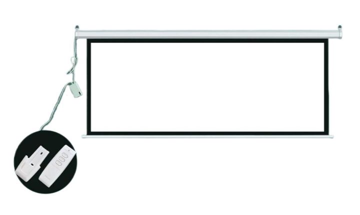XLAB XPSER-100 Projector Screen, Electric 100" Inch, 4:3 Matte, White 0 ...