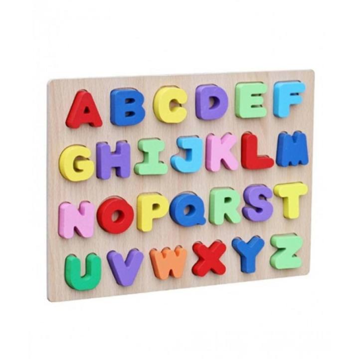 Wooden English Alphabet On A Board For Kids | Daraz.com.np