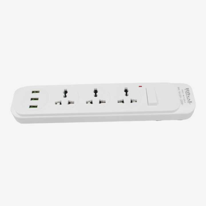 3 Pin 3 USB Multiplug 3 Meter Wire | Daraz.com.np