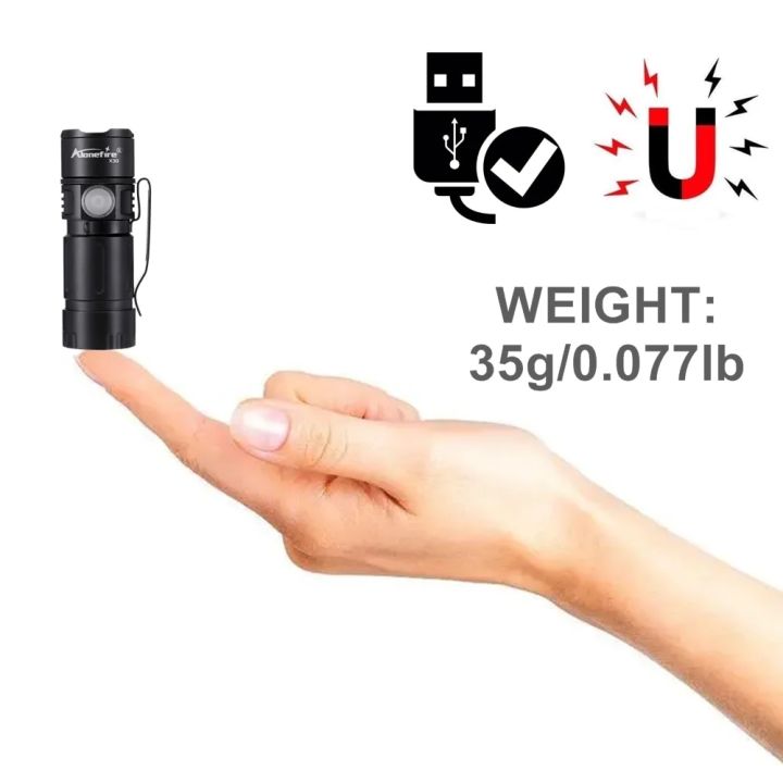 X30 5W LED portable Mini Led Flashlight Magnet Usb Rechargeable Outdoor ...