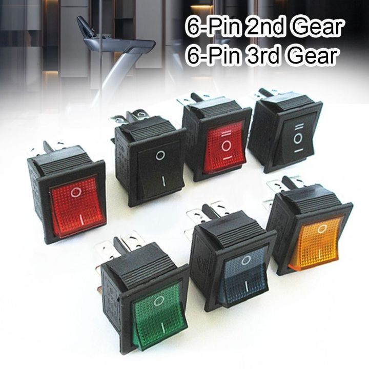 Supplies 16A 250V with Light Rocker Switches Self-locking/Latching ...