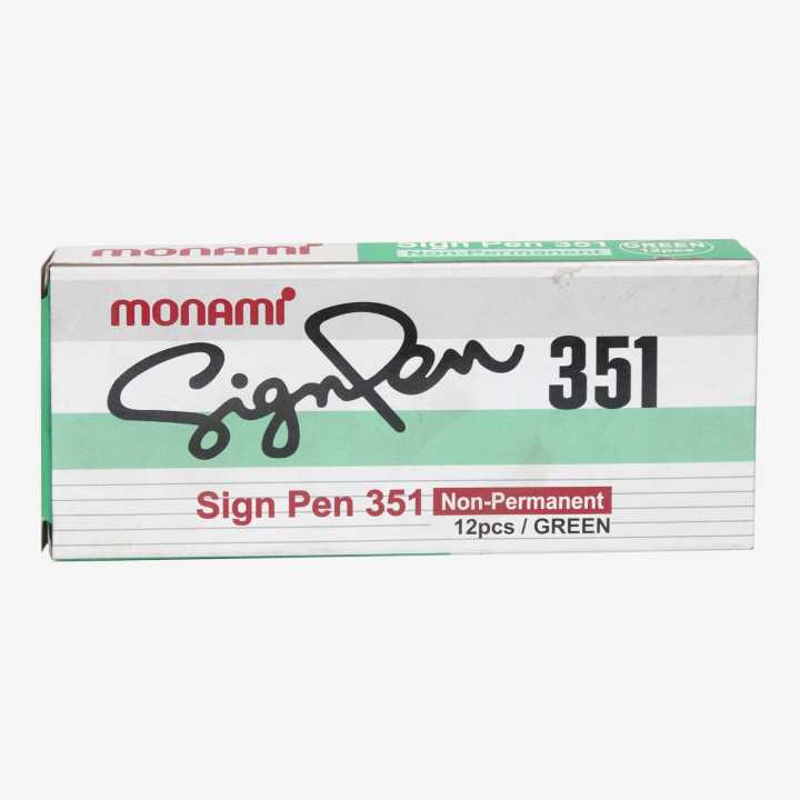 Monami Sign Pen 351 Non-Permanent Pack of 12 | Daraz.com.np