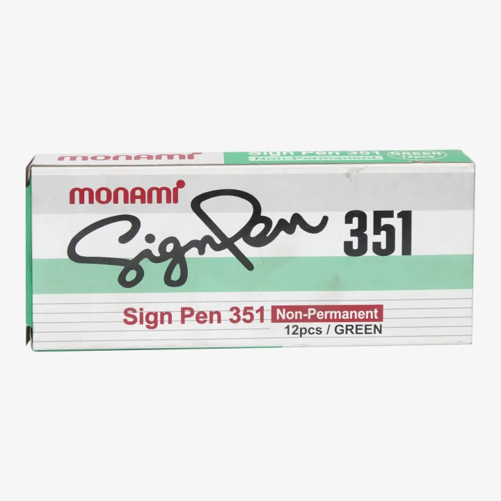 Monami Sign Pen 351 Non-Permanent Pack of 12 | Daraz.com.np