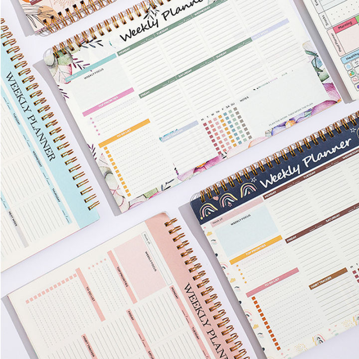 Cross-border B5 English Daily Planner This Week Planner Notebook with ...