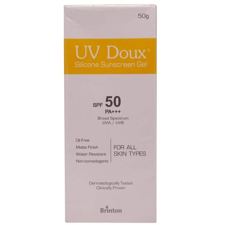UV Doux Silicon Sunscreen Gel, SPF 50, PA+++, Brinton, 50gm | Daraz.com.np