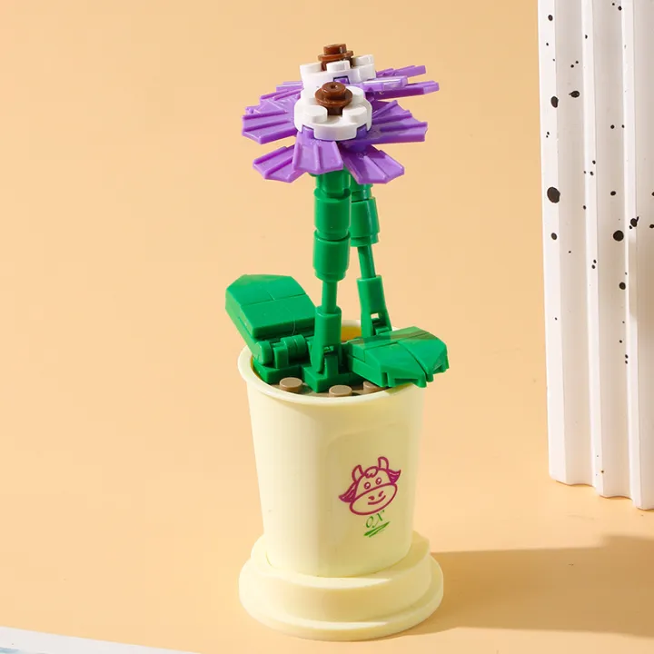 Lele brothers 8814 building blocks flower compatible with Lego ...