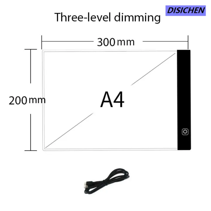 DISICHEN 【Stylish】 New A4/A5 Drawing Pad Board 3 Level Dimmable ...