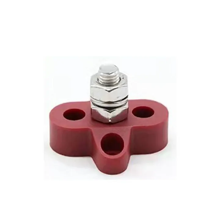 FORIDE 4Pcs DC 48V 150A BusBar M10 Terminal Block Studs Battery Power ...