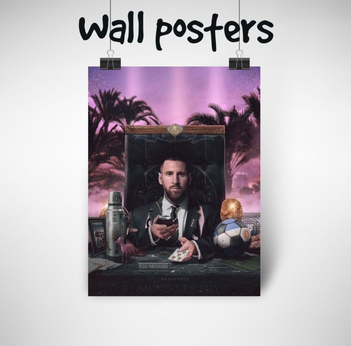 Lionel Messi Intermiami Wall Poster |Exclusive Release | Wall Posters ...