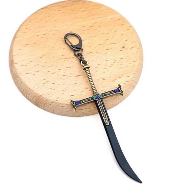 Mihawk Katana Keyring & Necklace / One Piece / Anime Key Holder | Daraz ...