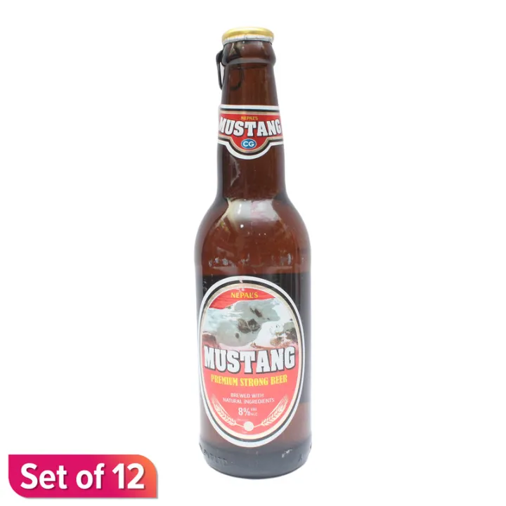 Mustang 8 Premium Strong Beer 330ml (Set of 12) | Daraz.com.np