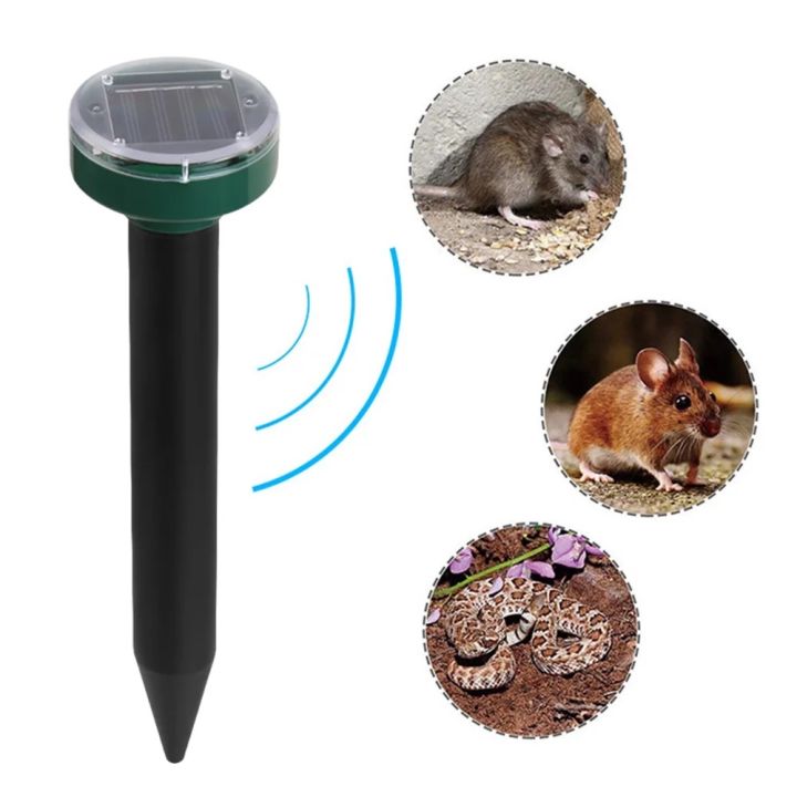 Solar Snake and Mole Repellent for Outdoor Garden & Lawn | Ultrasonic ...