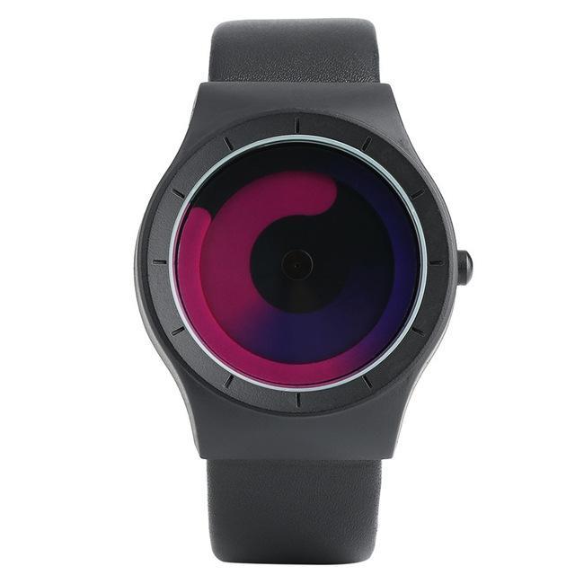 Red/Black Spiral Turntable Casual Unisex Watch | Daraz.com.np